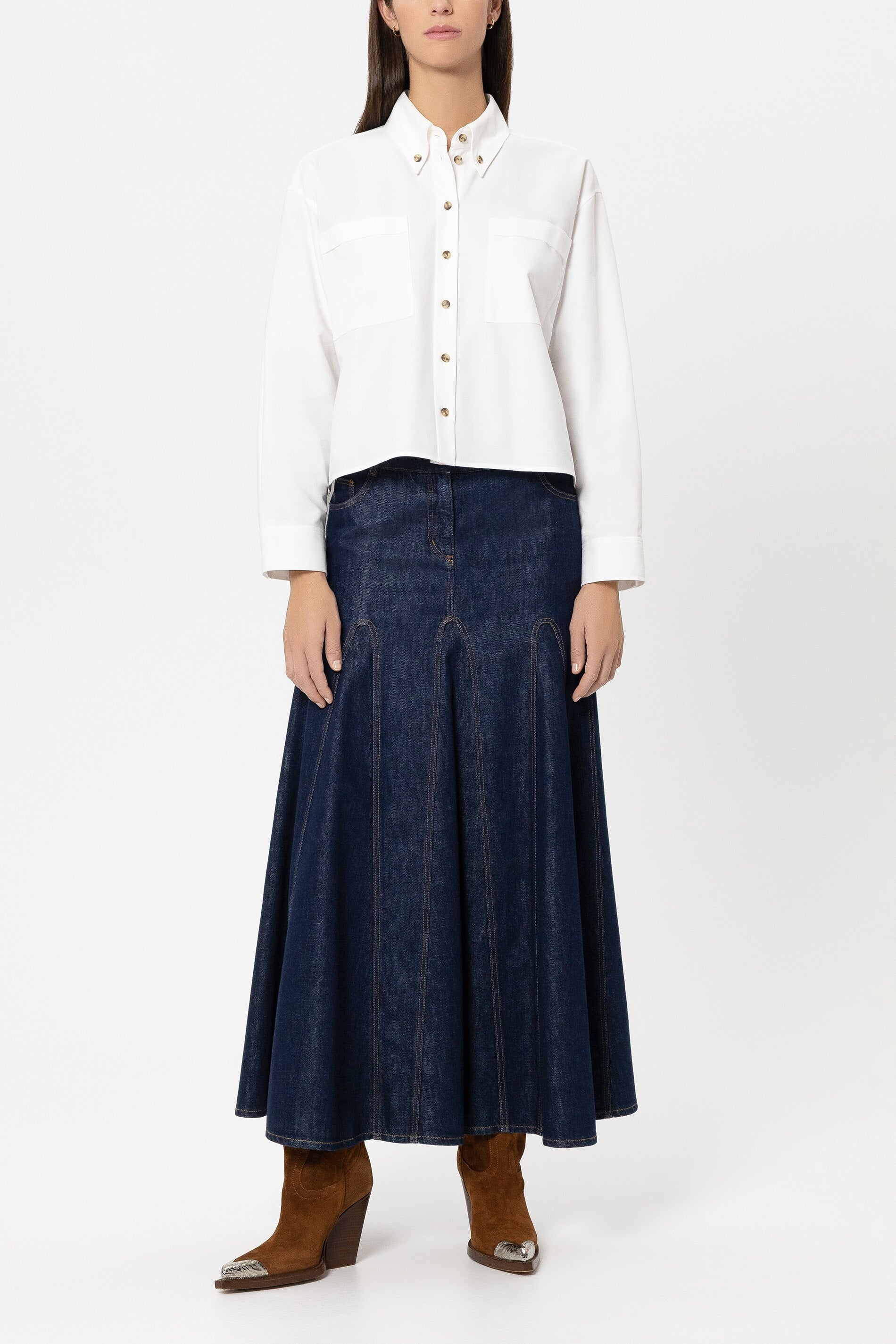 Denim-Godet-Rock - denim blue - Standard